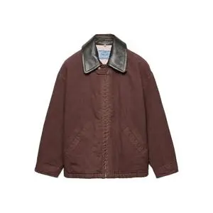 Prada Oversized Zip Fastening Jacket - Brown