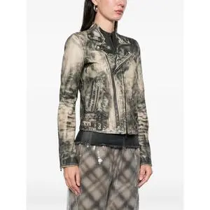 DIESEL® Neutrals Jackets Leather Jackets
