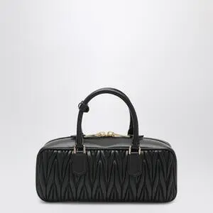 Miu Miu Matelassé Nappa Leather Bag - Black