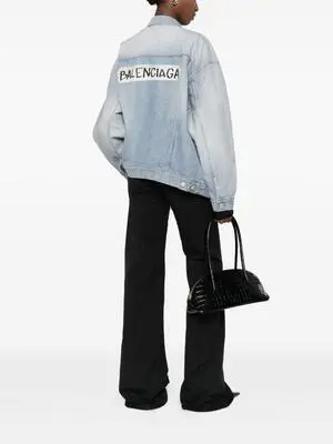 Balenciaga Denim Cotton Jacket - Multicolor