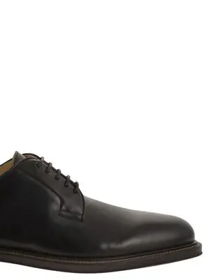 Brunello Cucinelli Derby Shoe In Smooth Calfskin Leather