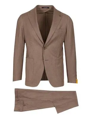 Tagliatore Wool And Silk Suit - Brown