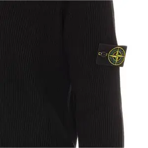 Stone Island Logo Sweater - Black