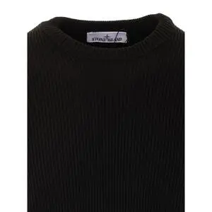 Stone Island Logo Sweater - Black