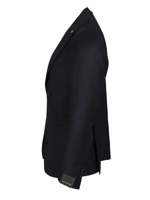 Tagliatore Wool And Silk Suit - Blue