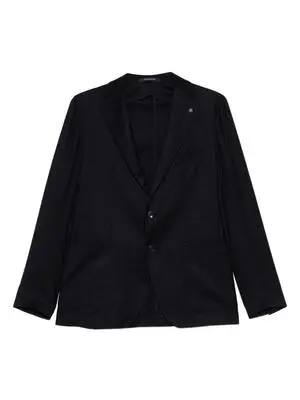 Tagliatore Wool And Silk Suit - Blue