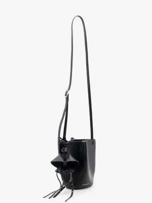 Givenchy Nano Snap Leather Crossbody Bag - Black