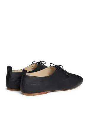 Celine Perforated Richelieu Shoes - Black