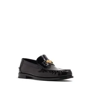 Versace Leather Loafers - Black