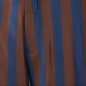 Fendi Pequin Stripes Silk Bermuda - Blue