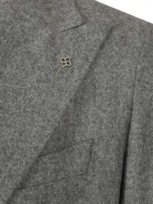 Tagliatore Super 100s Wool Double Breasted Suit - Gray