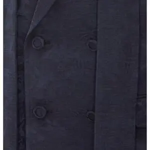 Valentino Garavani Double Breasted Jacket With Fringed Scarf