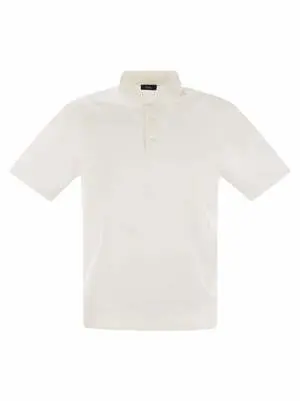 Herno Cotton Jersey Polo Shirt - White