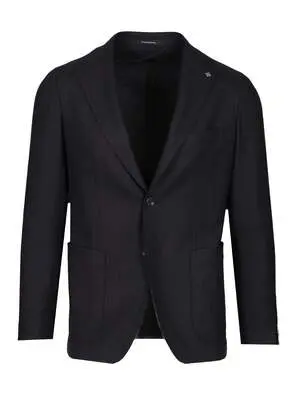 Tagliatore Wool And Cashmere Jacket - Blue