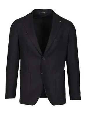 Tagliatore Wool And Cashmere Jacket - Blue
