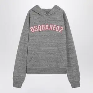 Dsquared2 Grey Cotton Sweatshirt With Logo - Gray