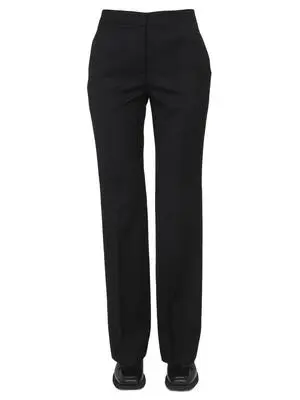 Moschino Wool Grain De Poudre Pants - Black