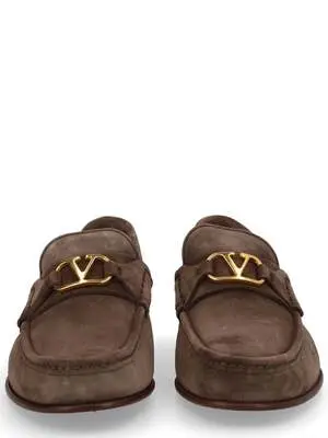 Valentino Garavani Mocassino Vlogo Signature - Brown