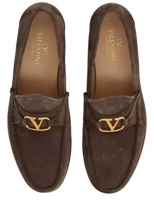 Valentino Garavani Mocassino Vlogo Signature - Brown