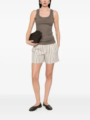 Brunello Cucinelli Striped Linen Shorts