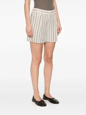 Brunello Cucinelli Striped Linen Shorts