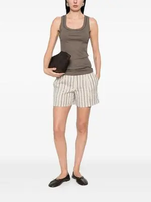 Brunello Cucinelli Striped Linen Shorts