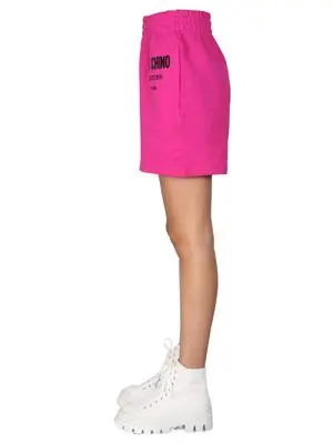 Moschino Shorts With Vinyl Logo