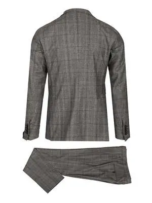 Tagliatore Montecarlo Prince Of Wales Suit I - Gray