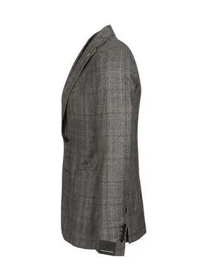 Tagliatore Montecarlo Prince Of Wales Suit I - Gray