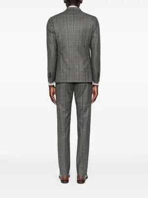 Tagliatore Montecarlo Prince Of Wales Suit I - Gray