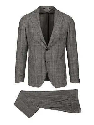 Tagliatore Montecarlo Prince Of Wales Suit I - Gray