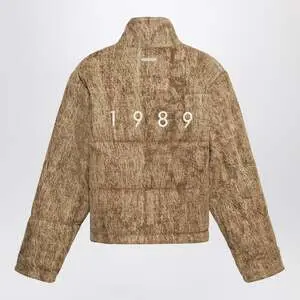 1989 STUDIO Camouflage Print Down Puffer Jacket - Cream