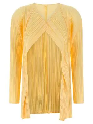 Issey Miyake Mellow Pleats' Cardigan