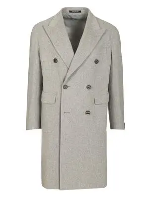 Tagliatore TAGLIATORE London Double-Breasted Coat Gray