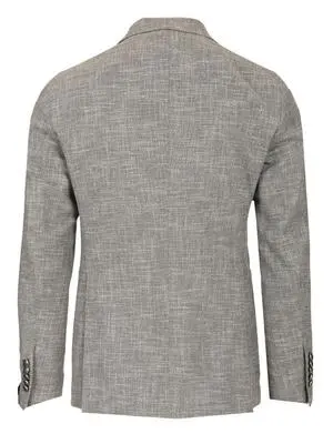 Tagliatore Double-breasted Herringbone Jacket - Gray