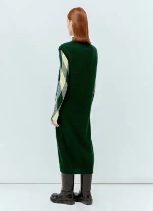 Burberry Argyle Wool Vest Dress
