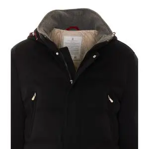 Brunello Cucinelli Detachable Hood Parka - Black