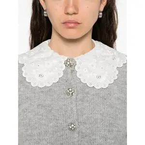SELF-PORTRAIT Grey Knitwear Cardigans