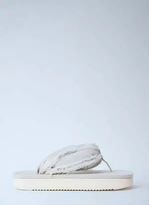 Rick Owens Thong Sandals - White