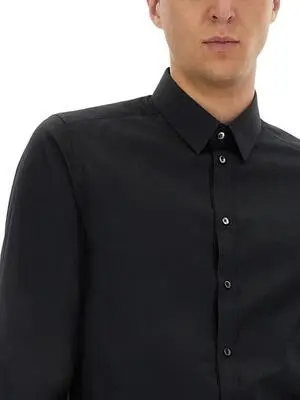 Dolce & Gabbana Gold Fit Cotton Shirt - Black