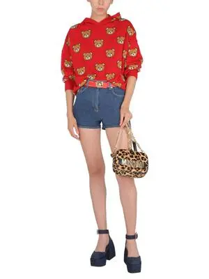 Moschino Bermuda With Embroidered Teddy