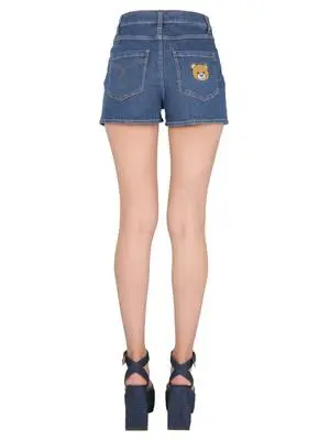 Moschino Bermuda With Embroidered Teddy
