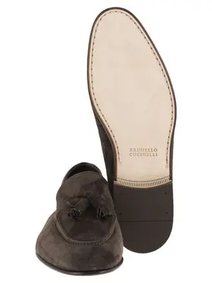 Brunello Cucinelli Suede Moccasins With Tassels