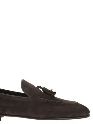 Brunello Cucinelli Suede Tasselled Moccasins - Brown