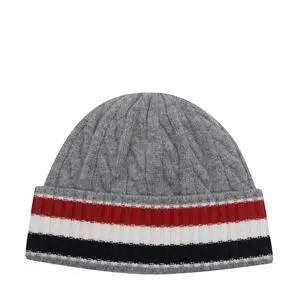 Thom Browne Logo Beanie - Gray