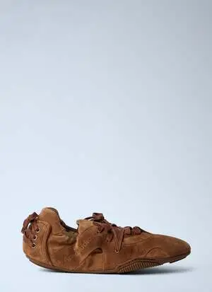 Acne Studios Bilara Suede Sneakers - Brown