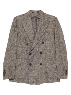 Tagliatore Wool Blend Double-breasted Jacket - Gray
