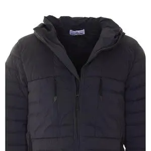Stone Island Seamless Tunnel Nylon Logo Down Jacket