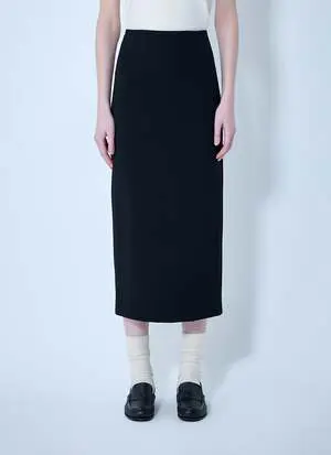 Max Mara Compact Crêpe Jersey Midi Skirt