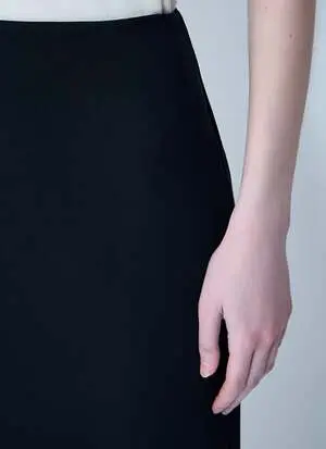 Max Mara Compact Crêpe Jersey Midi Skirt